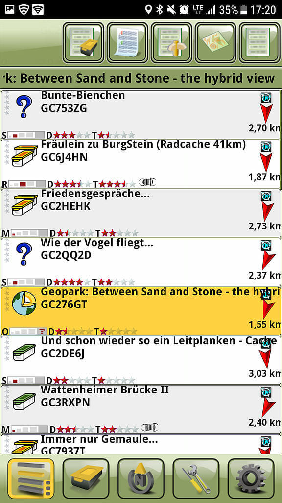 Geocaching Tools und App's für Android - GCinfo.de